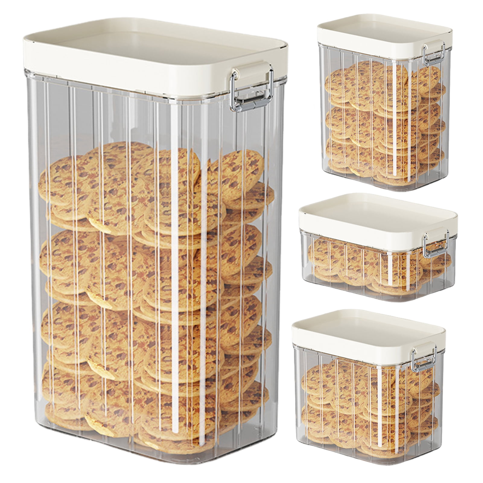 Balieda Pantry Organizers and Storage, Plastic Food Storage Containers ...