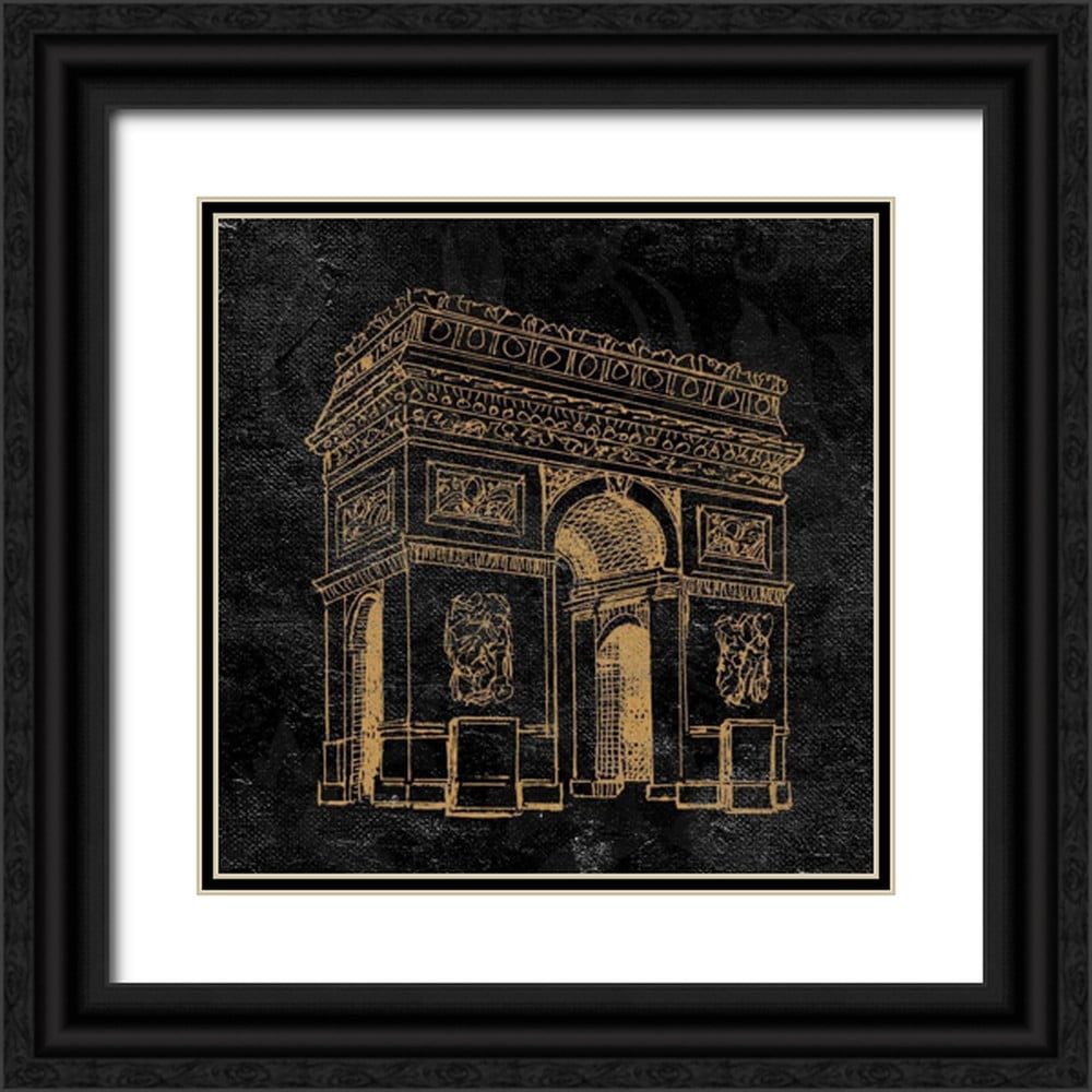 Baliko, Linda 12x12 Black Ornate Wood Framed with Double Matting Museum ...