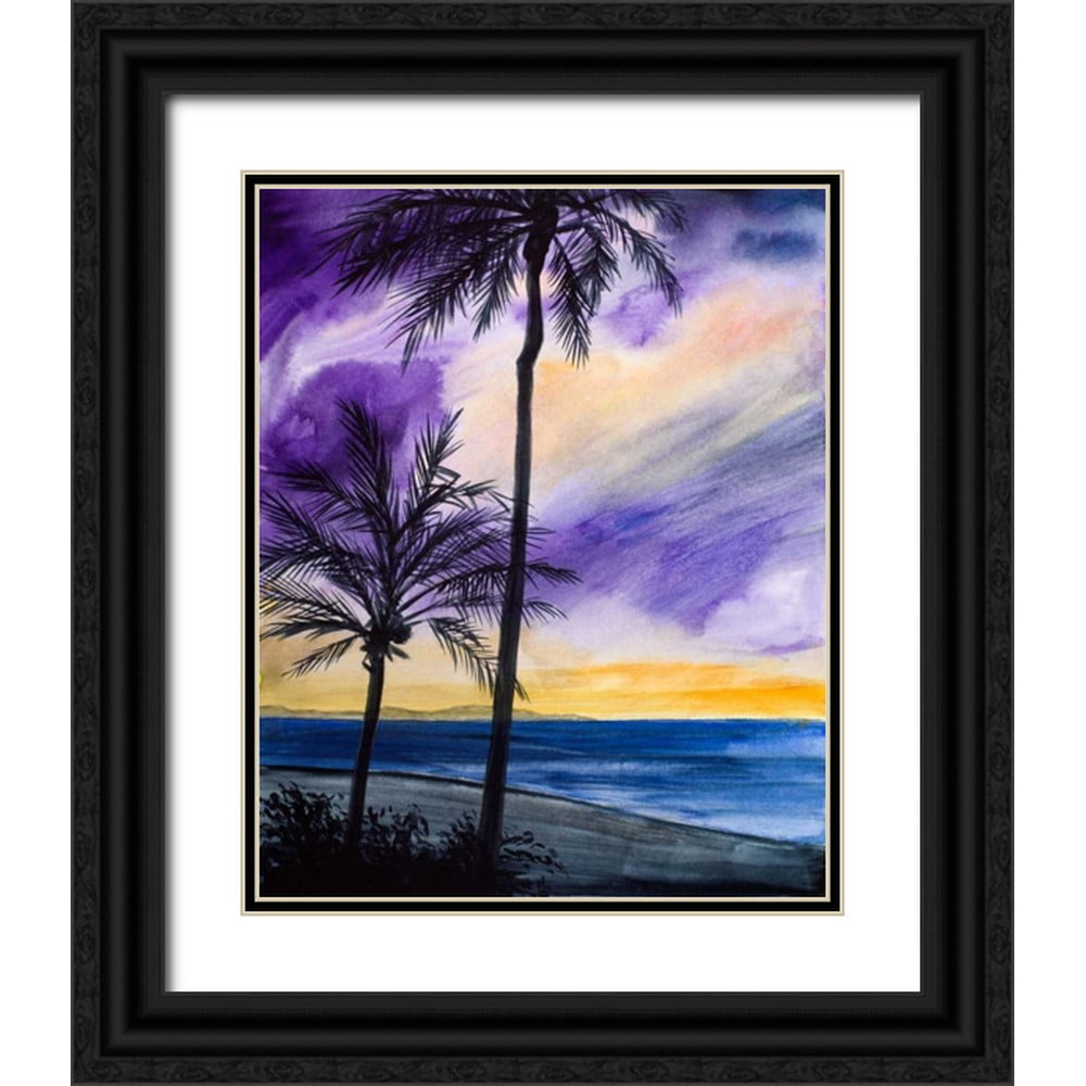 Baliko, Linda 12x14 Black Ornate Wood Framed with Double Matting Museum ...