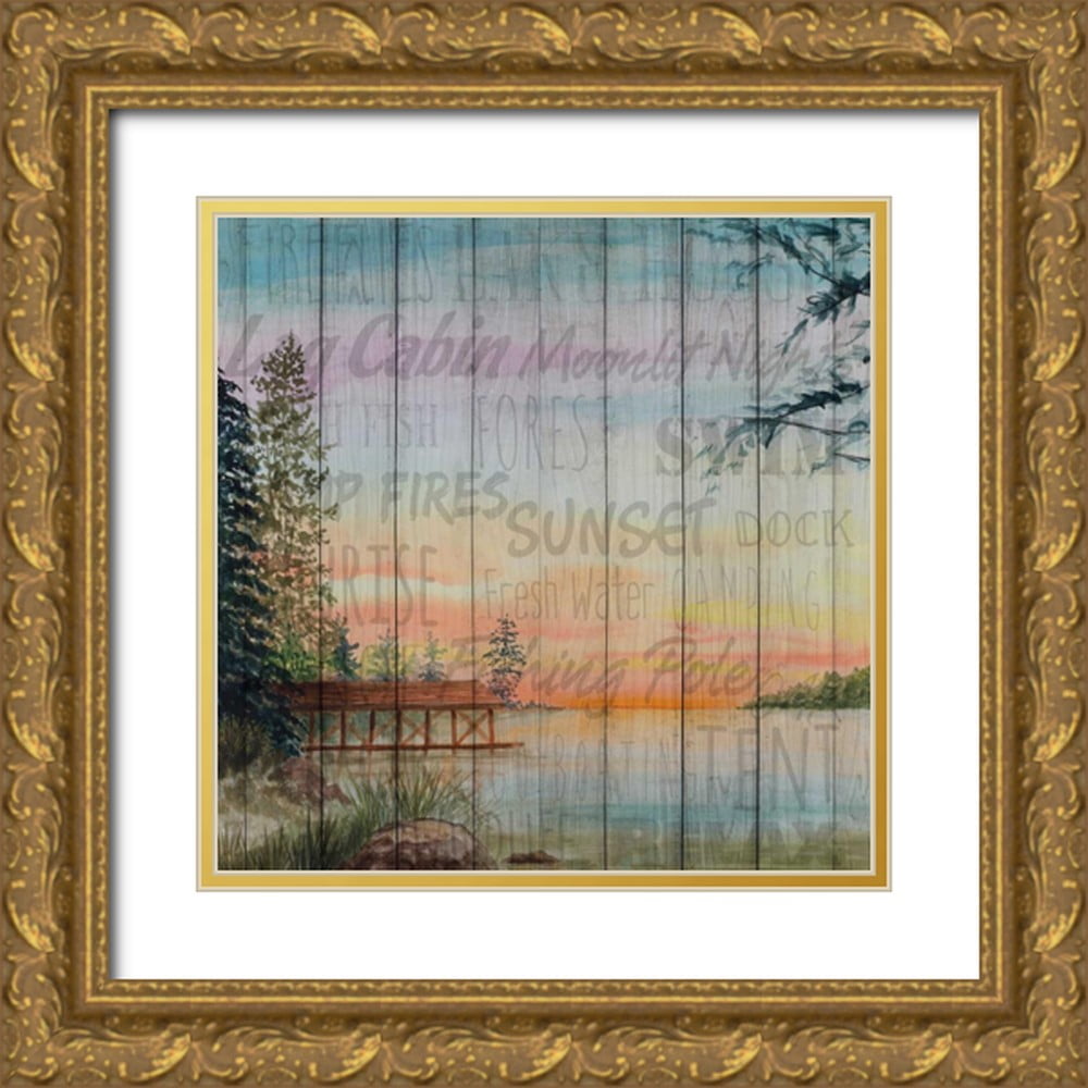 Baliko, Linda 15x15 Gold Ornate Wood Framed with Double Matting Museum ...