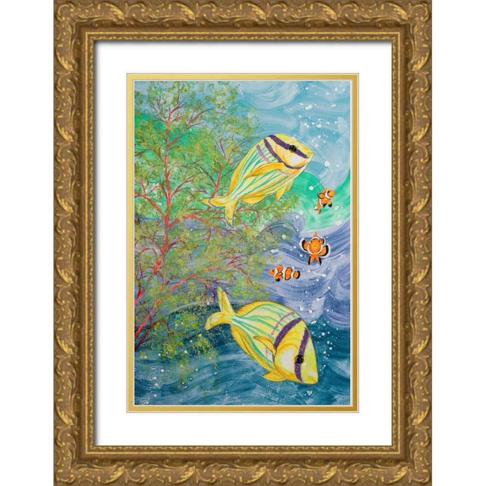 Baliko, Linda 17x24 Gold Ornate Wood Framed with Double Matting Museum ...