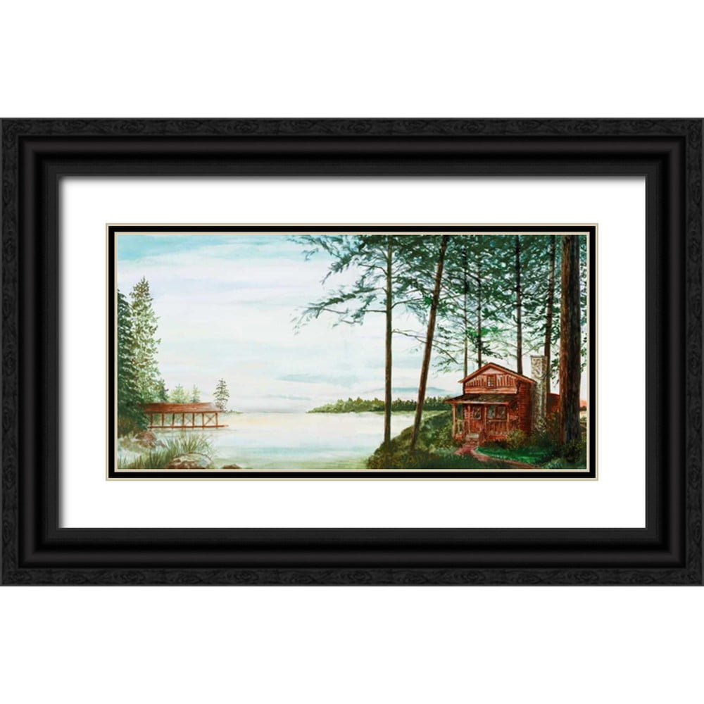 Baliko, Linda 18x11 Black Ornate Wood Framed with Double Matting Museum ...