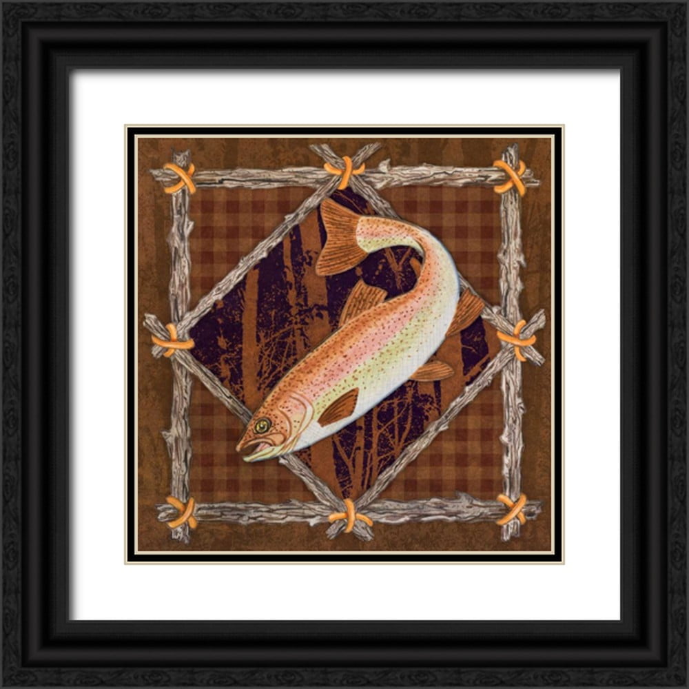 Baliko, Linda 20x20 Black Ornate Wood Framed with Double Matting Museum ...