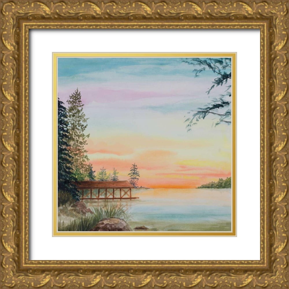 Baliko, Linda 20x20 Gold Ornate Wood Framed with Double Matting Museum ...