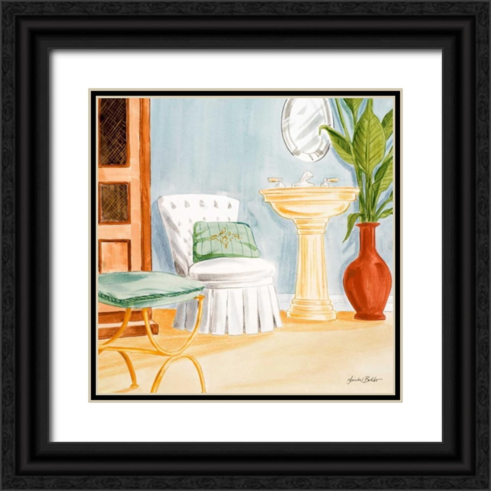 Baliko, Linda 26x26 Black Ornate Wood Framed with Double Matting Museum ...