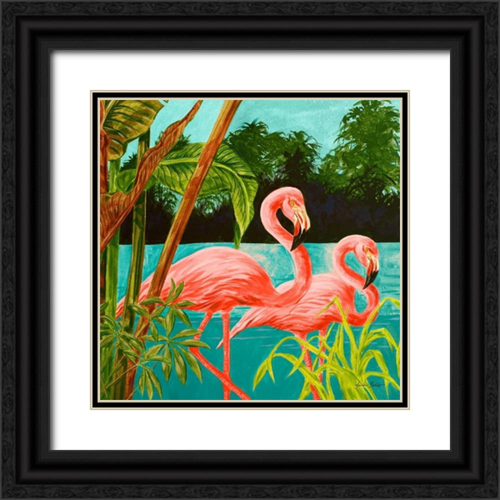 Baliko, Linda 26x26 Black Ornate Wood Framed with Double Matting Museum ...