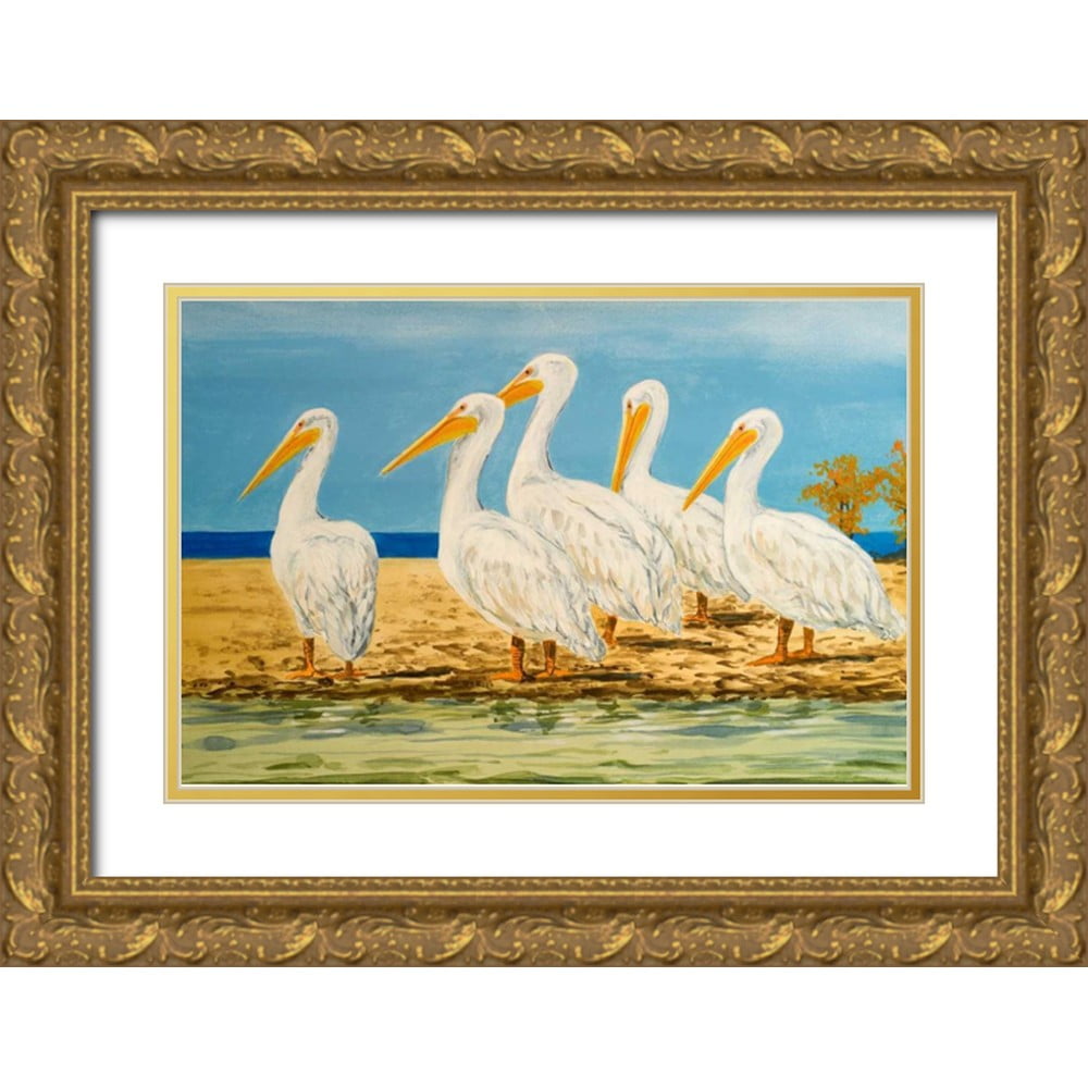 Baliko, Linda 32x23 Gold Ornate Wood Framed with Double Matting Museum ...