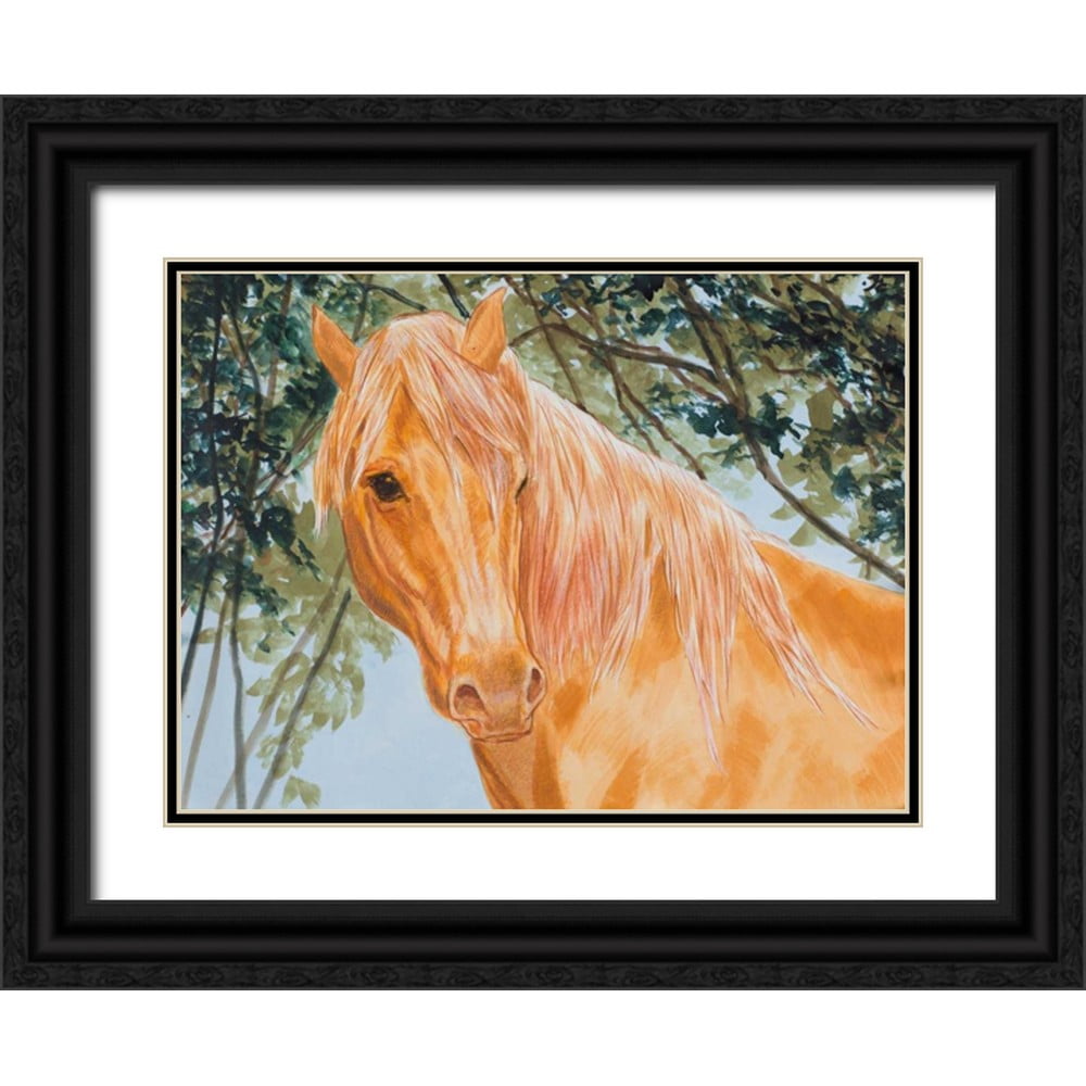 Baliko, Linda 32x25 Black Ornate Wood Framed with Double Matting Museum ...