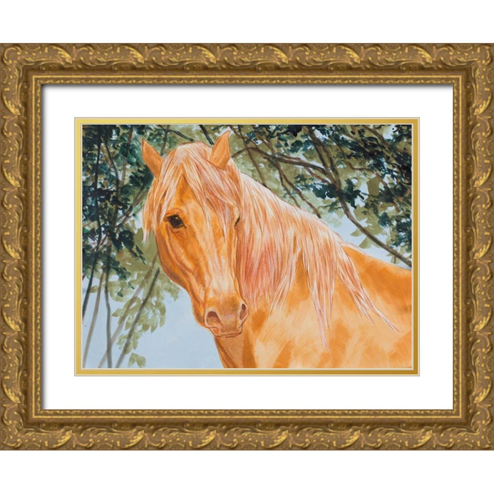 Baliko, Linda 32x25 Gold Ornate Wood Framed with Double Matting Museum ...