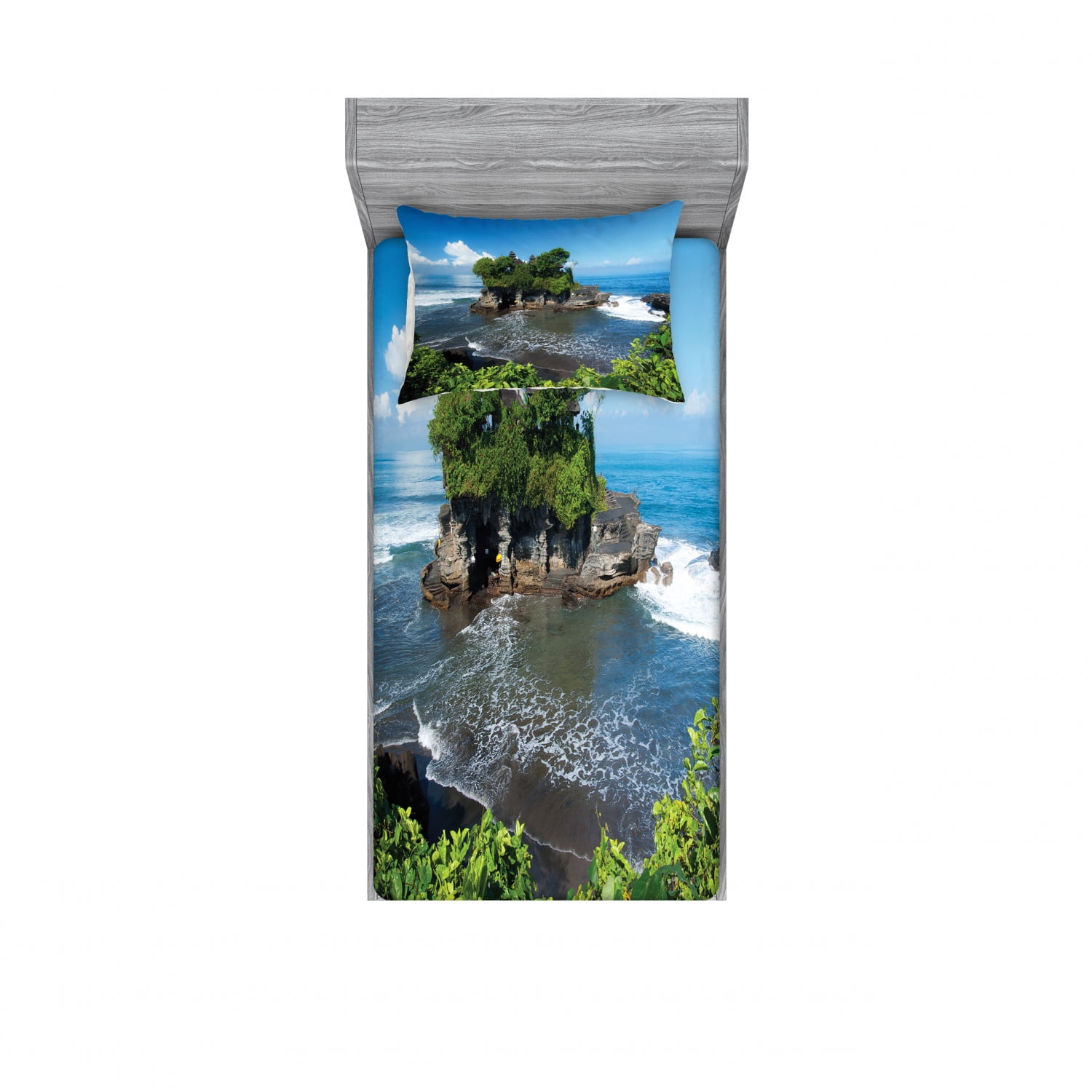 Balinese Bedding Set with Sheet & Covers, Tanah Lot Building Bali ...