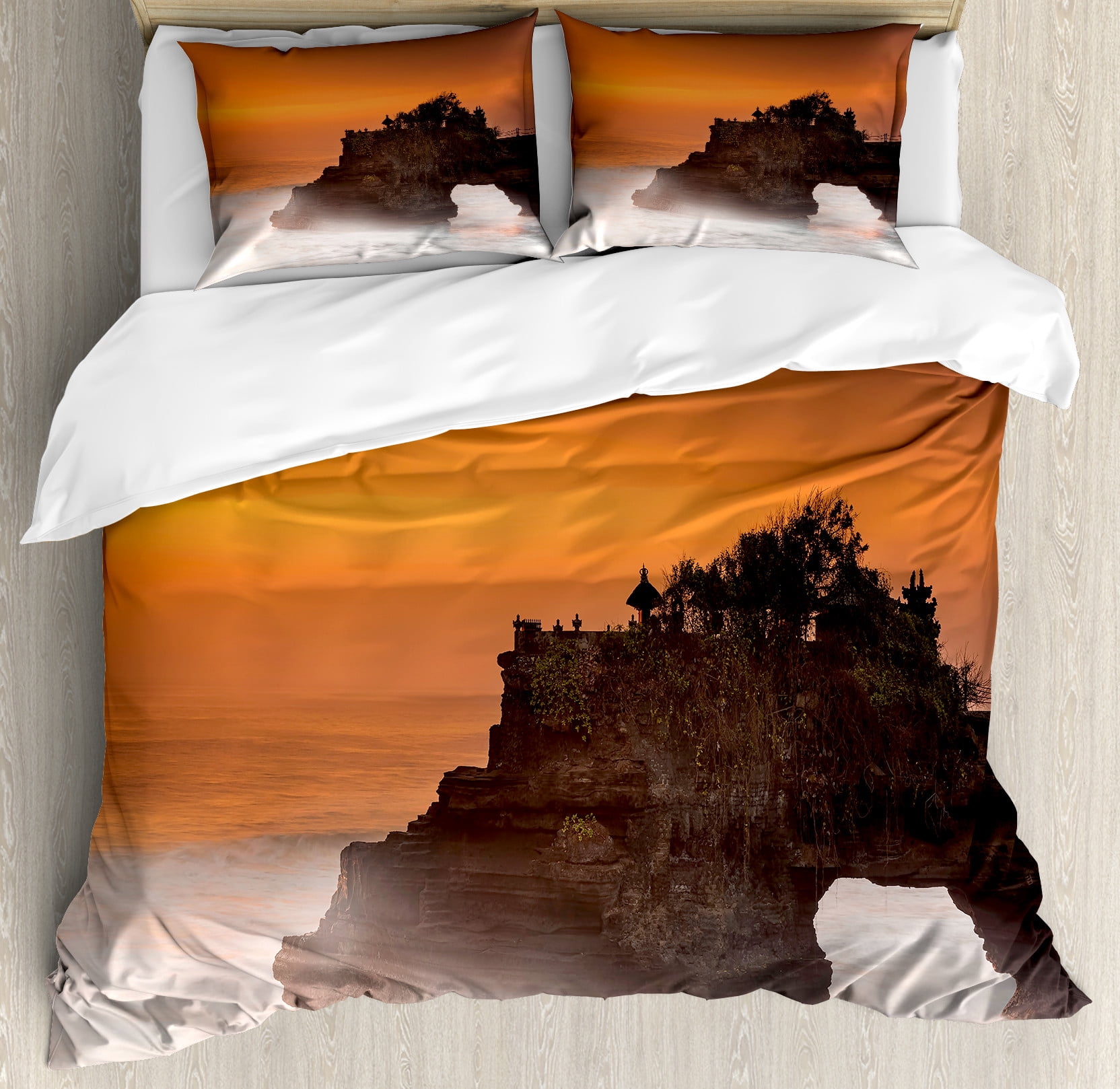 Balinese Duvet Cover Set, Building Pura Tanah Lot Bali Indonesia ...