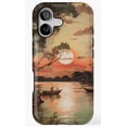Balinese Sunset Jimbaran Bay Travel Scenery Art Phone Case for iPhone ...