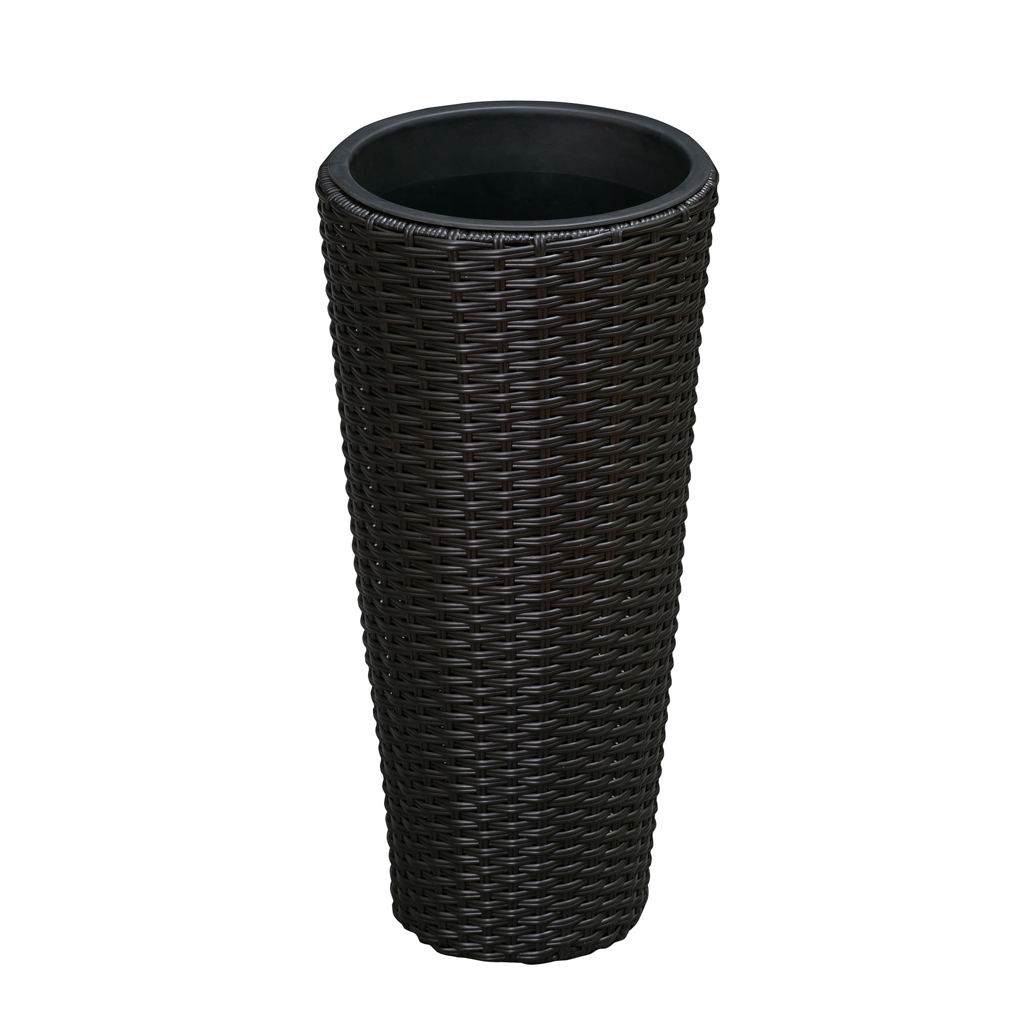 Balkene Home Noah Round Wicker Tall Planter Decor Box, Versatile ...
