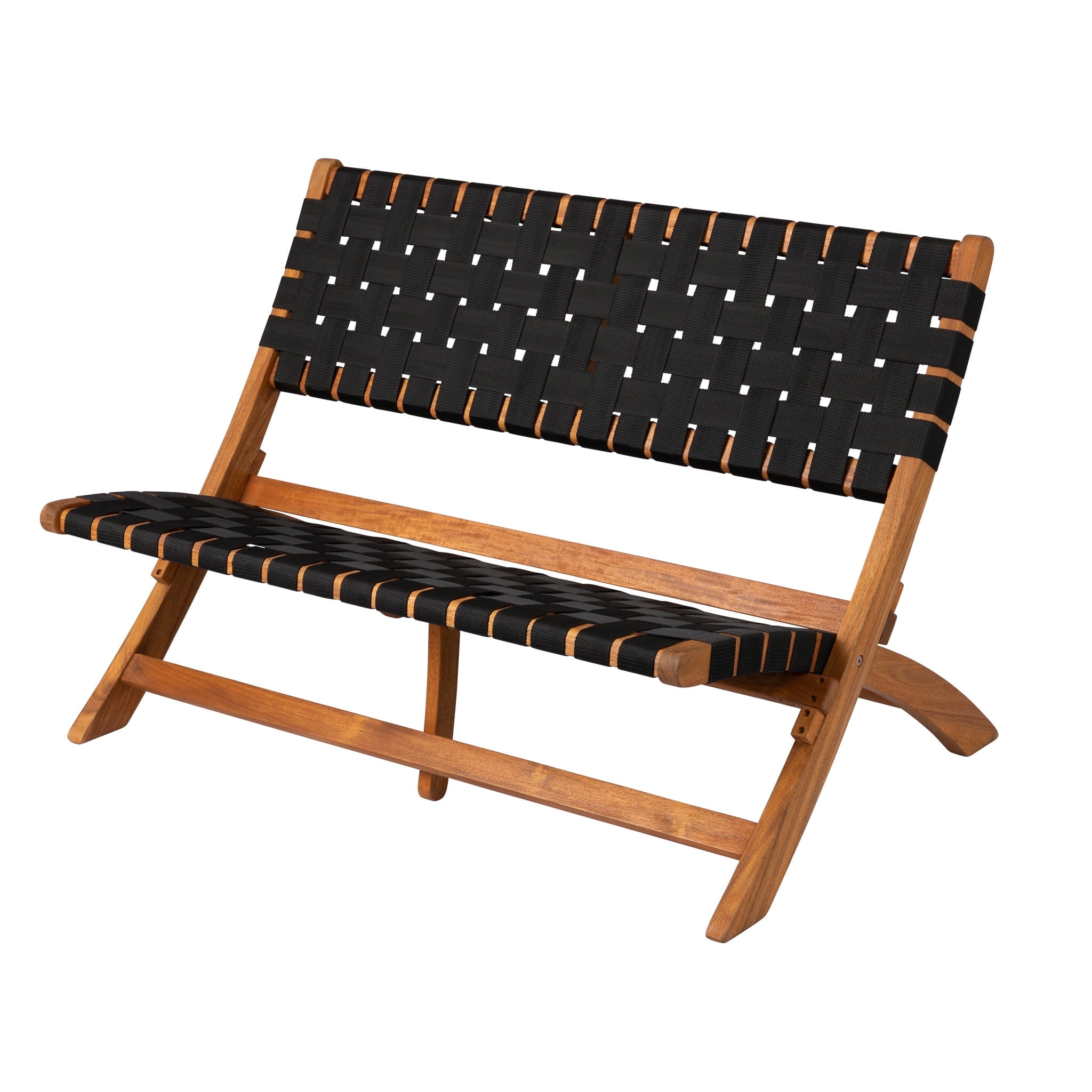 Balkene Home Sava Bench Low-Slung Acacia Wood Construction No Assembly ...