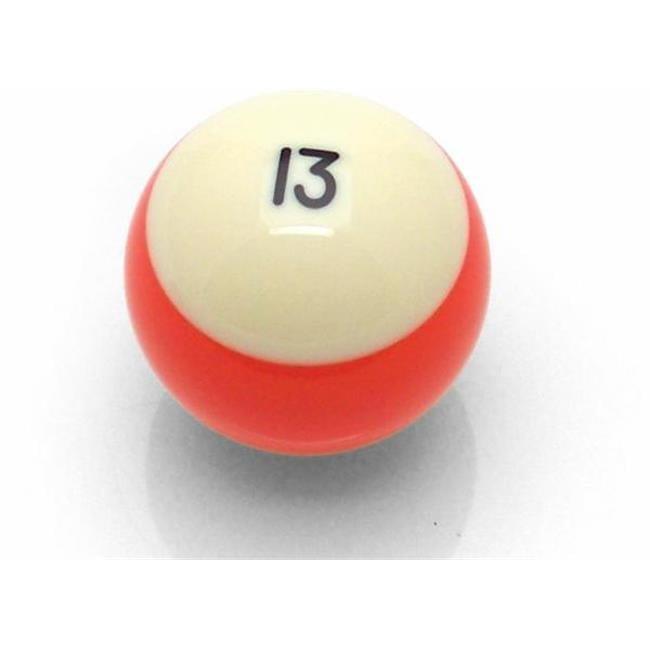 Ball 13 Billiard Pool Shift Knob - Ivory with Orange Strip - Walmart.com