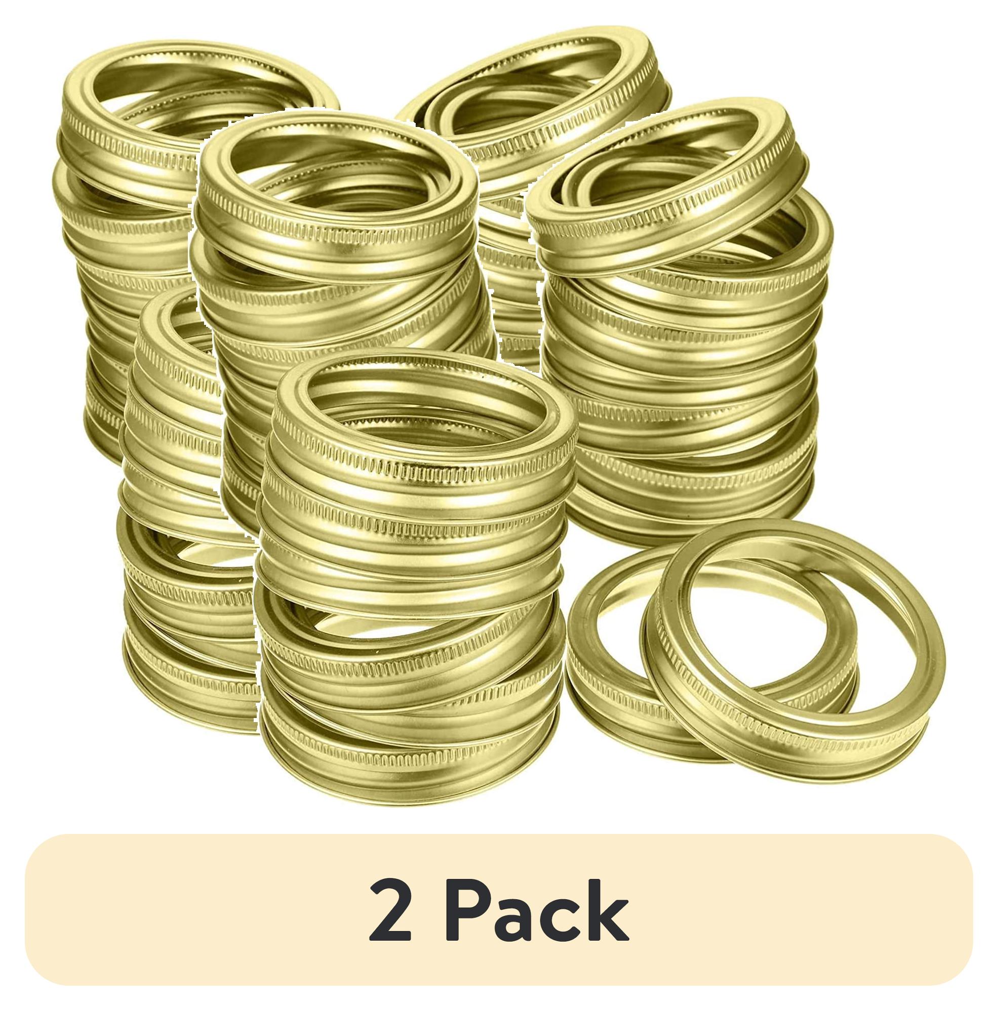 (2 pack) Ball 24 Pieces Ball WIDE MOUTH Canning Jar Replacement Metal ...