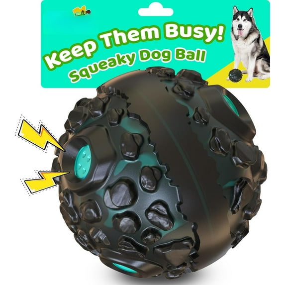 Ball for Aggressive Chewers - Interactive Giggle Balls Fun Squeaky ...