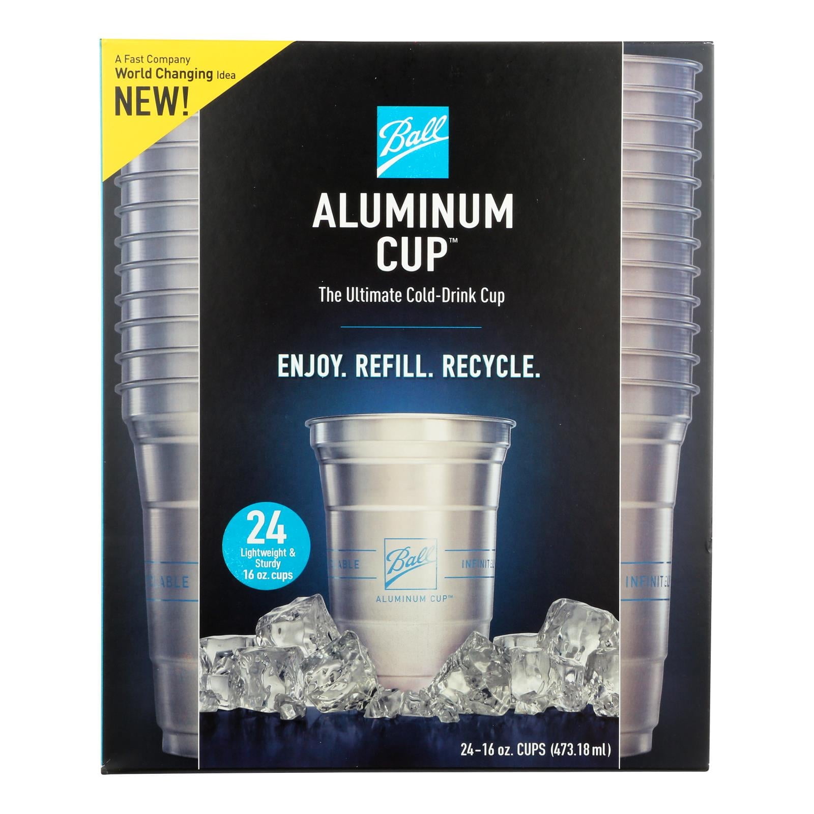 Ball - Aluminum Cup Ultimate Cold 16 Ounce - Case of 5-24/16 Ounce ...