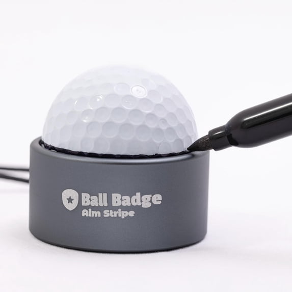 Ball Badge Aim Stripe - 360 Degree Golf Ball Line Marker Kit with Golf ...