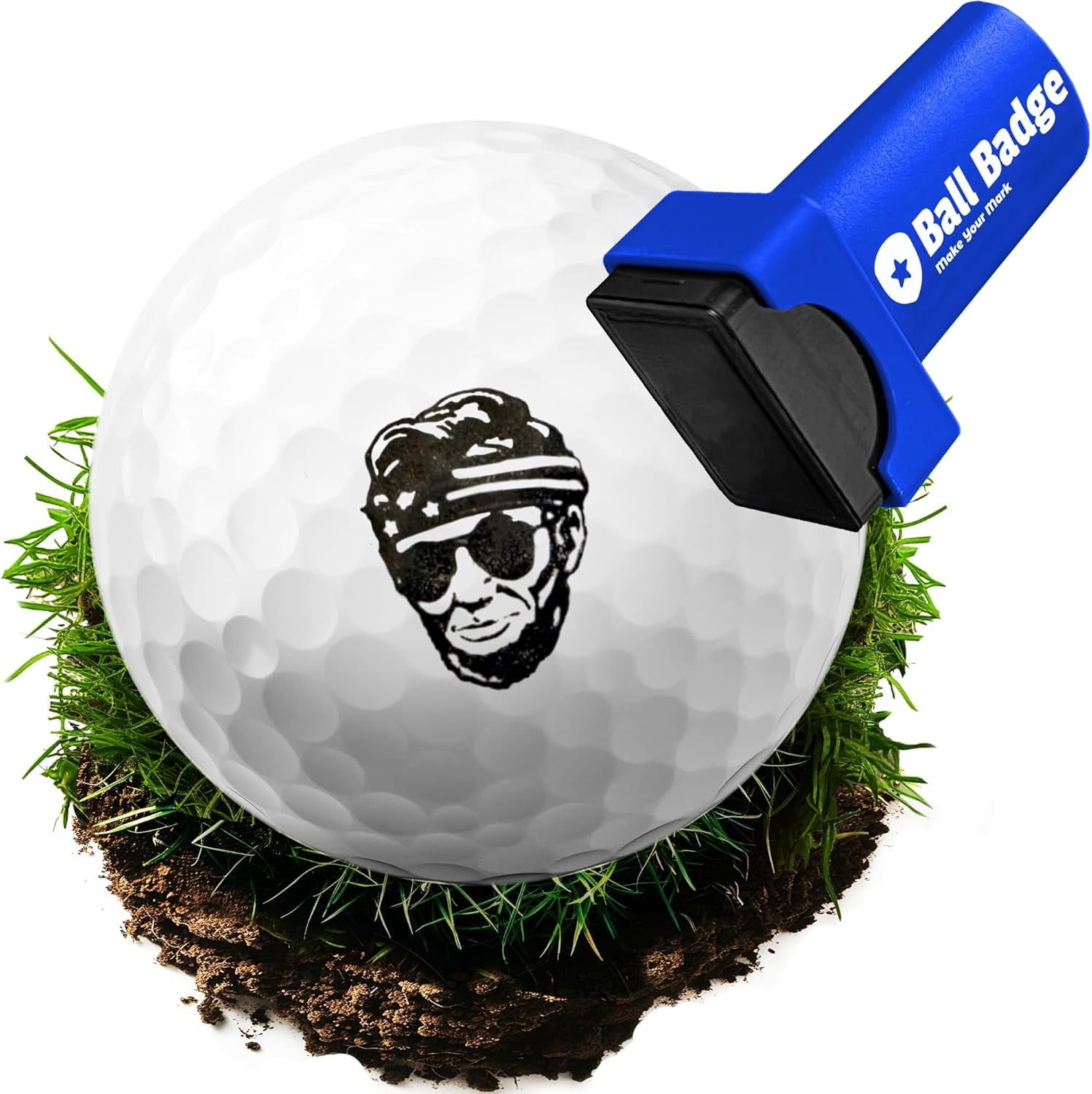 Ball Badge - Golf Ball Stamp, (The America Series) Self-Inking Golf ...