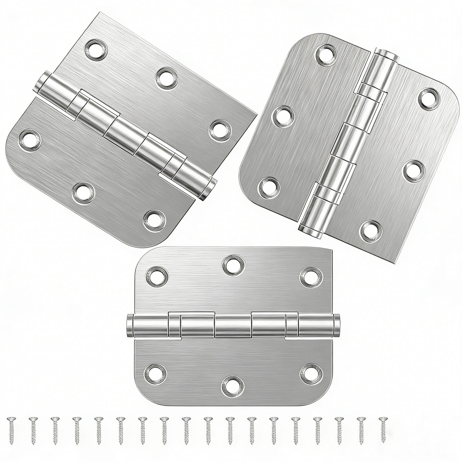Ball Bearing Door Hinges, Stainless Steel, Square and Radius Corner ...