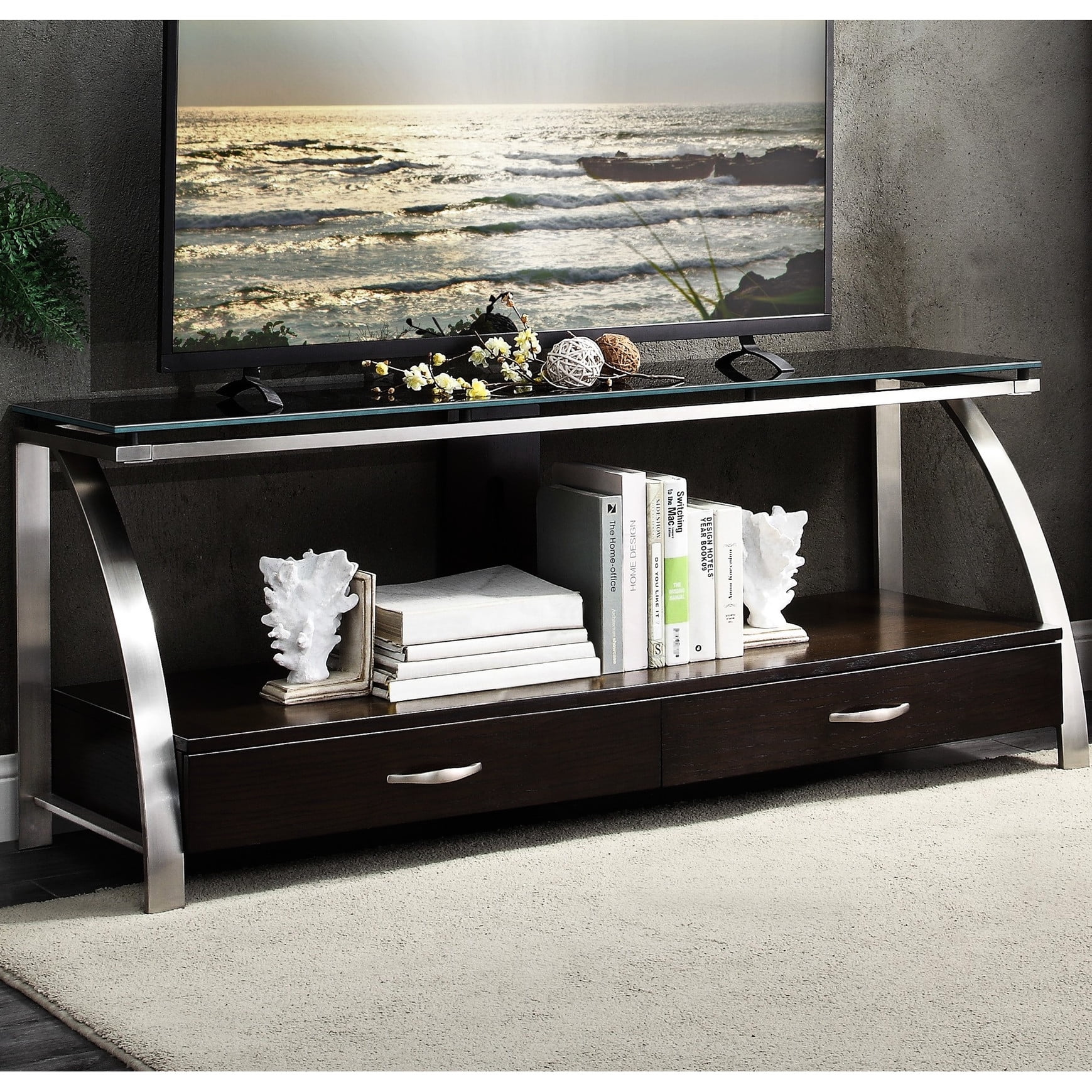 Ball Bearing Glide Drawers / In Home Entertainment Setup / TV Console ...