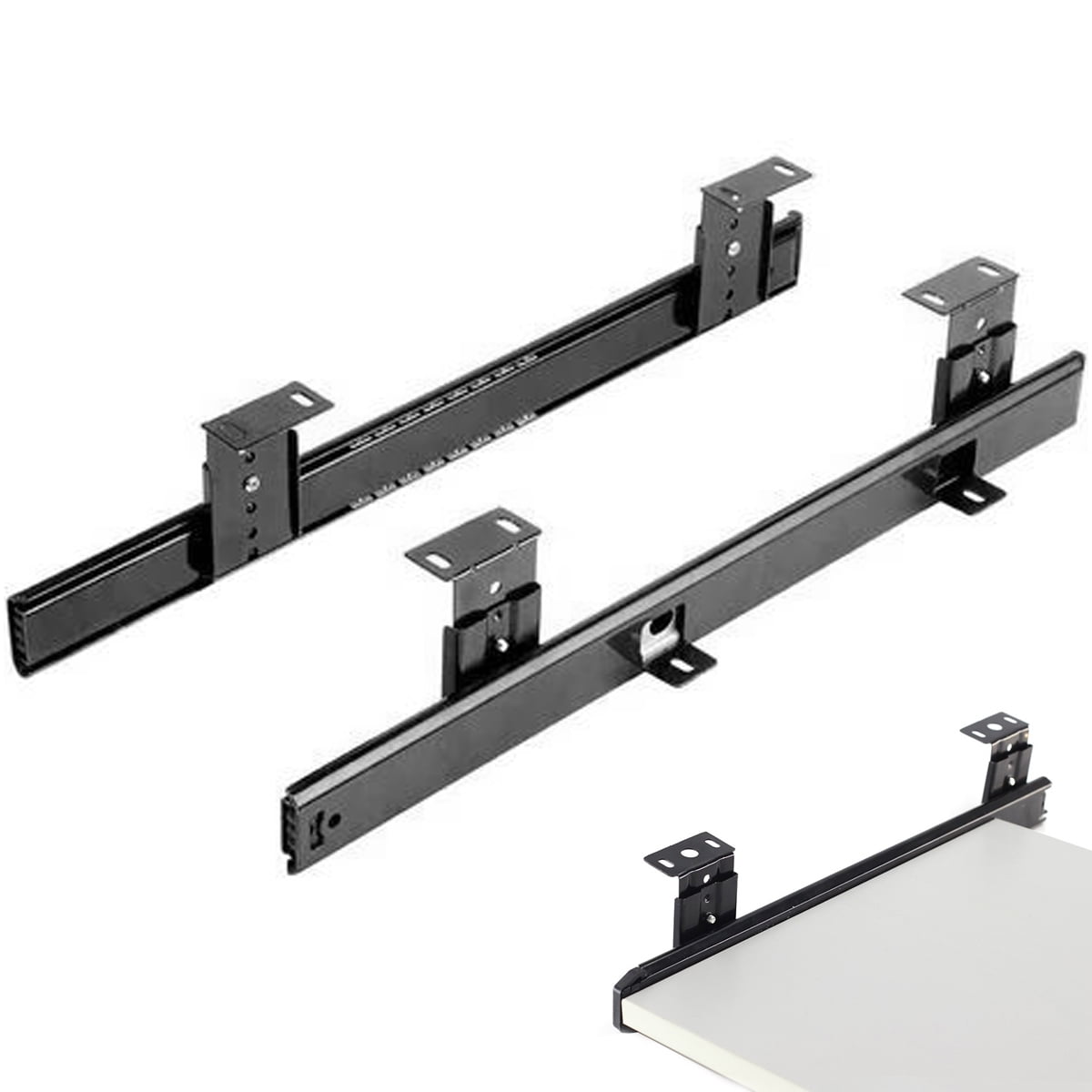 Ball-Bearing, Height-Adjustable Runners For Drawers Or Keyboard Shelves ...