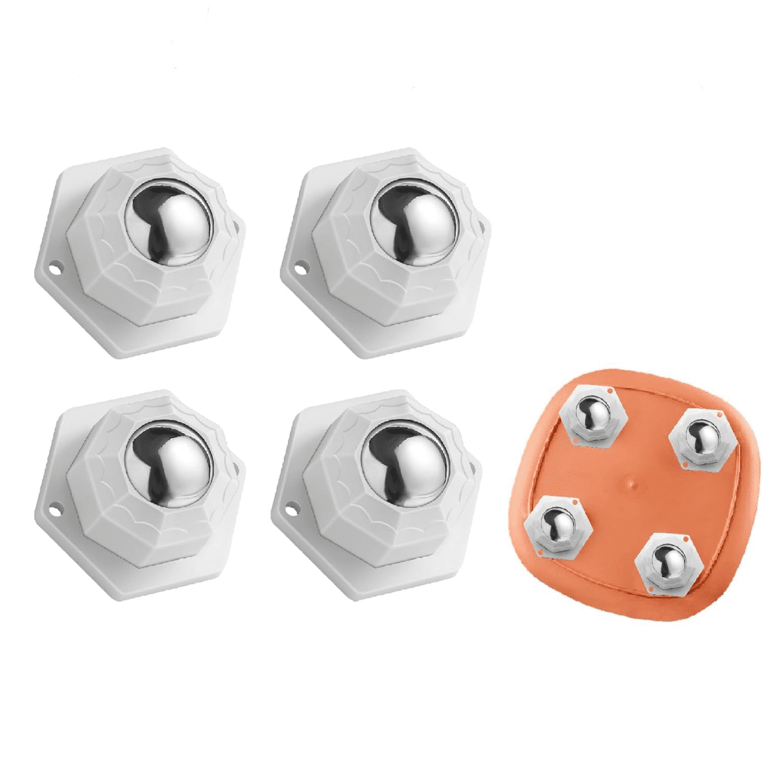Ball Bearing Rollers 4 Pack, 360º Rotation Universal Ball Casters ...