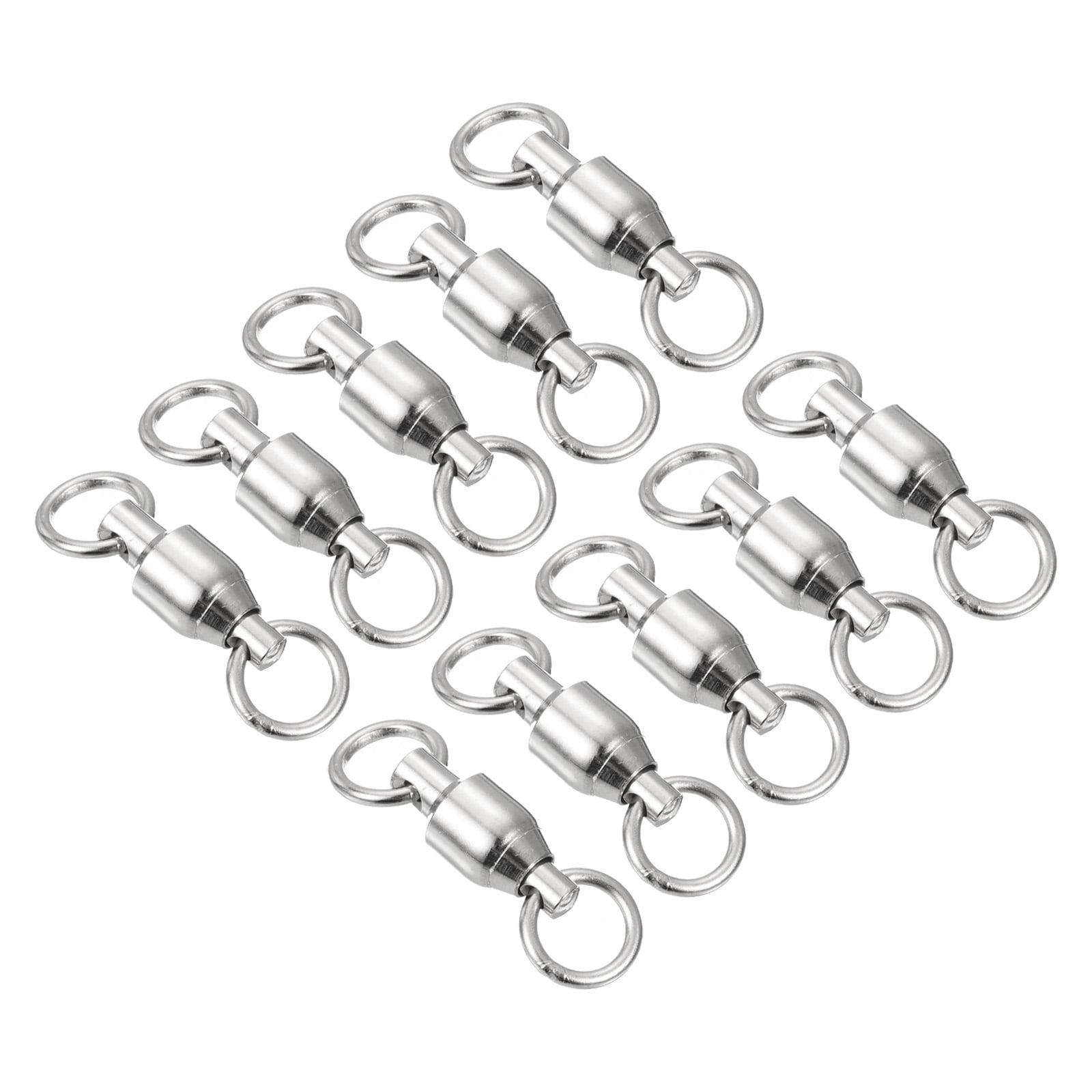 Ball Bearing Swivel, 10Pcs 167lb Carbon Steel Rolling Fishing Tackle ...