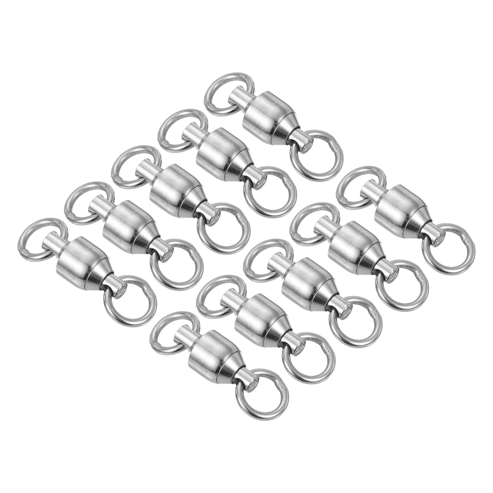 Ball Bearing Swivel, 10Pcs 260lb Carbon Steel Rolling Fishing Tackle ...
