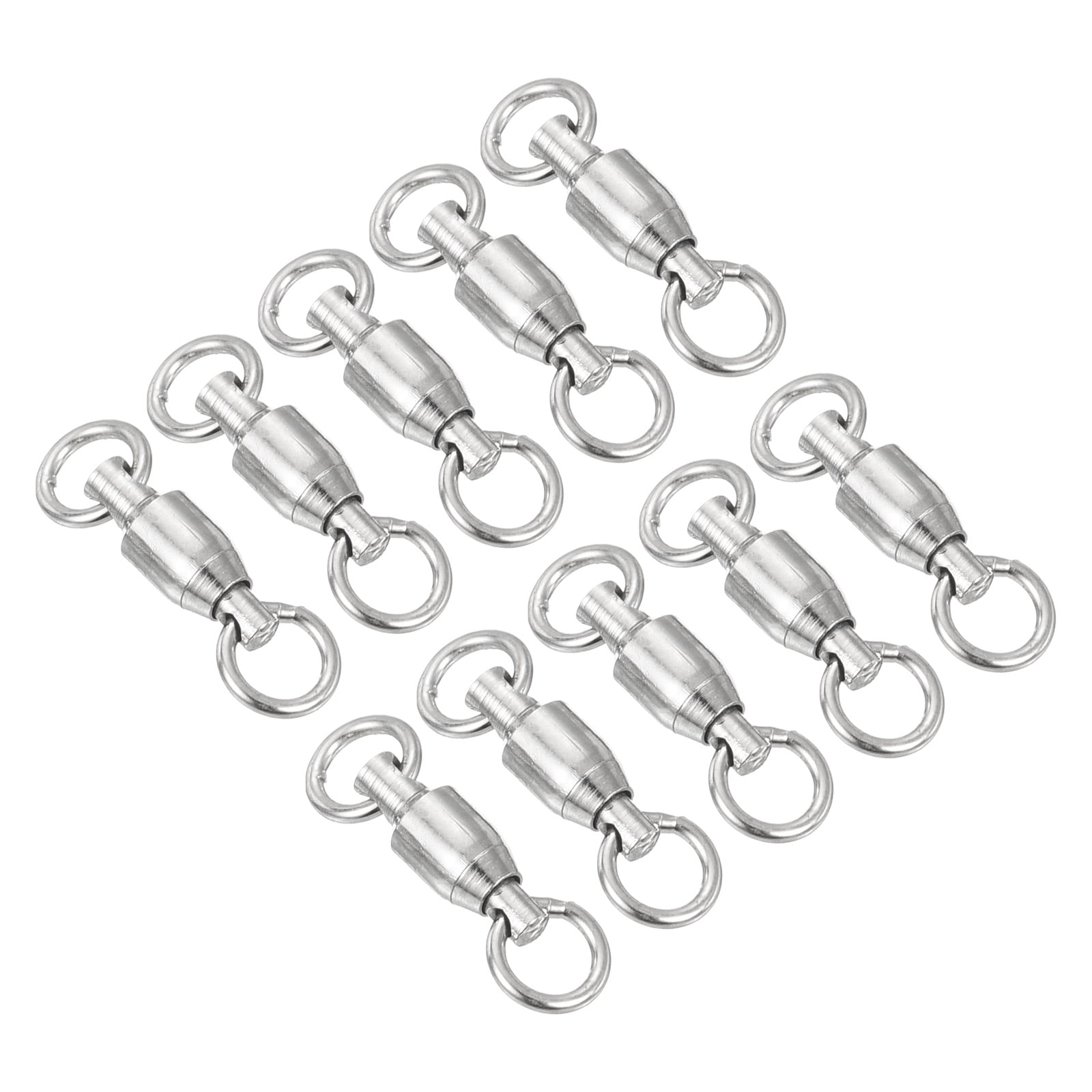 Ball Bearing Swivel, 10Pcs 41lb Carbon Steel Rolling Fishing Tackle ...