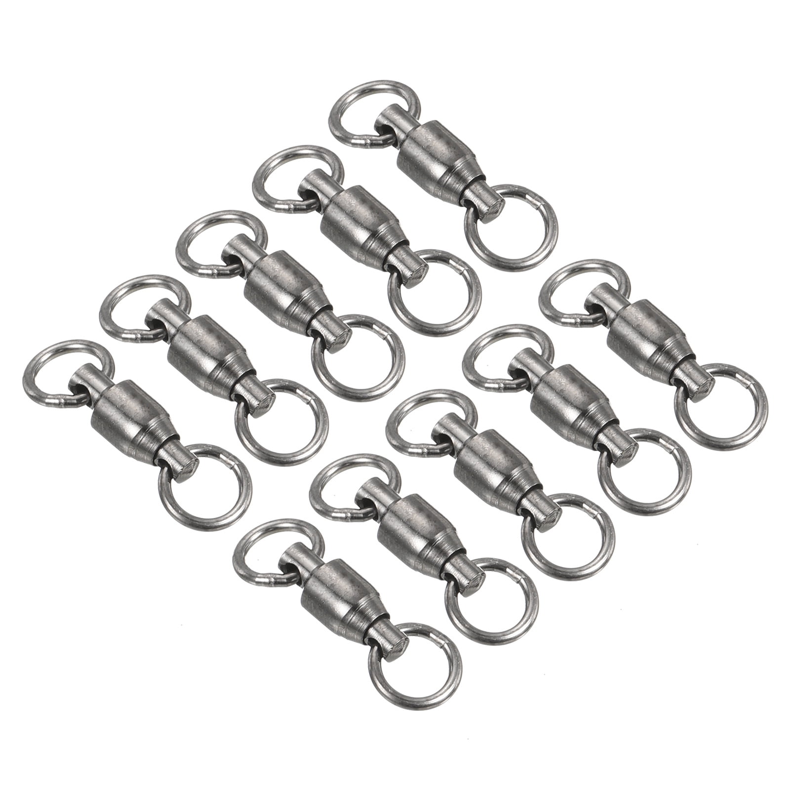 Ball Bearing Swivel, 10Pcs 50lb Carbon Steel Rolling Fishing Tackle ...