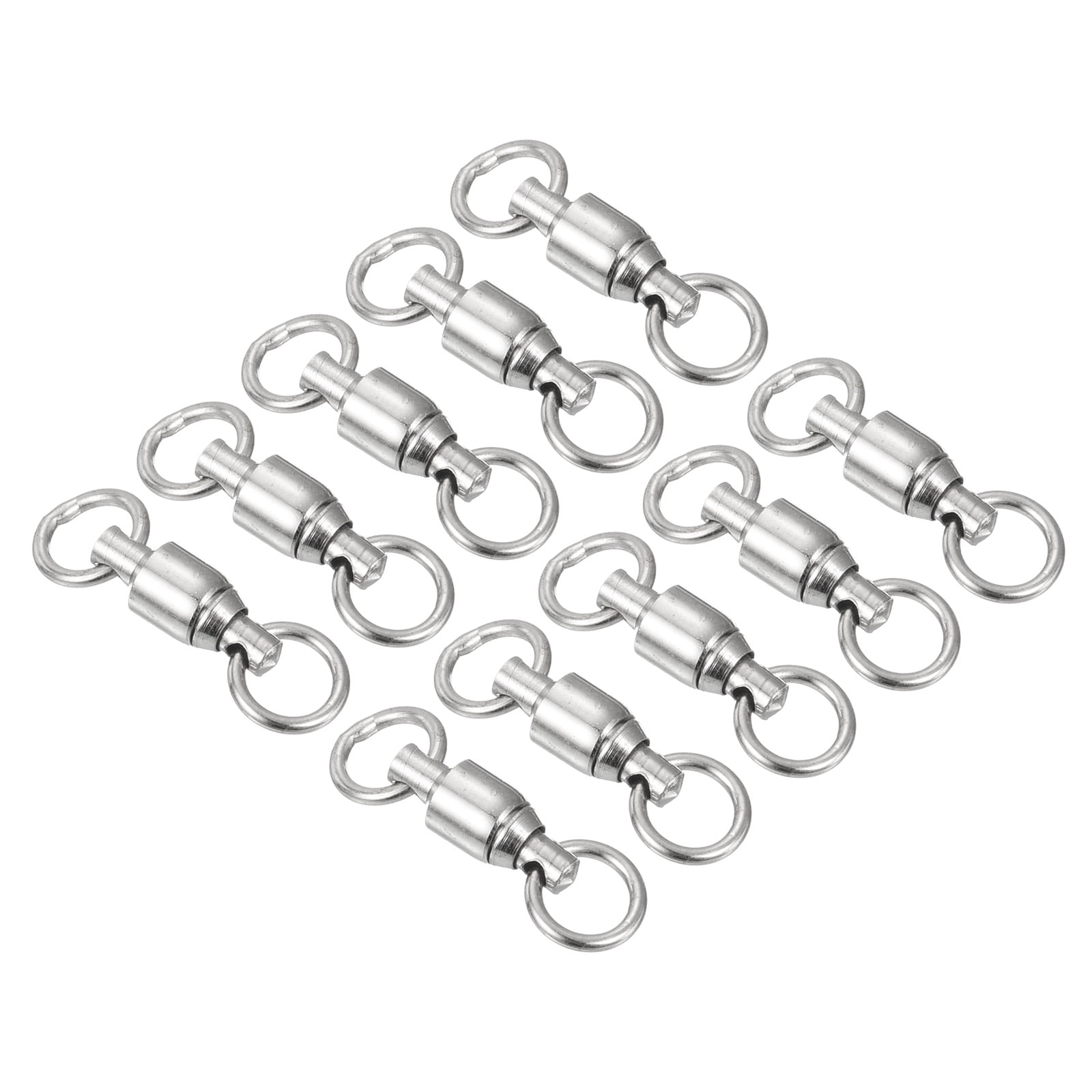 Ball Bearing Swivel, 10Pcs 50lb Carbon Steel Rolling Fishing Tackle ...