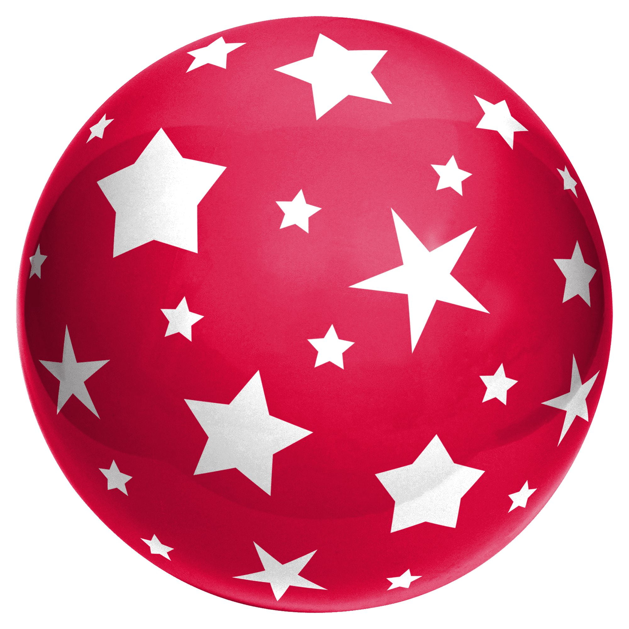 Hedstrom Kids Playball Red Vinyl with White Stars for Indoor/Outdoor ...