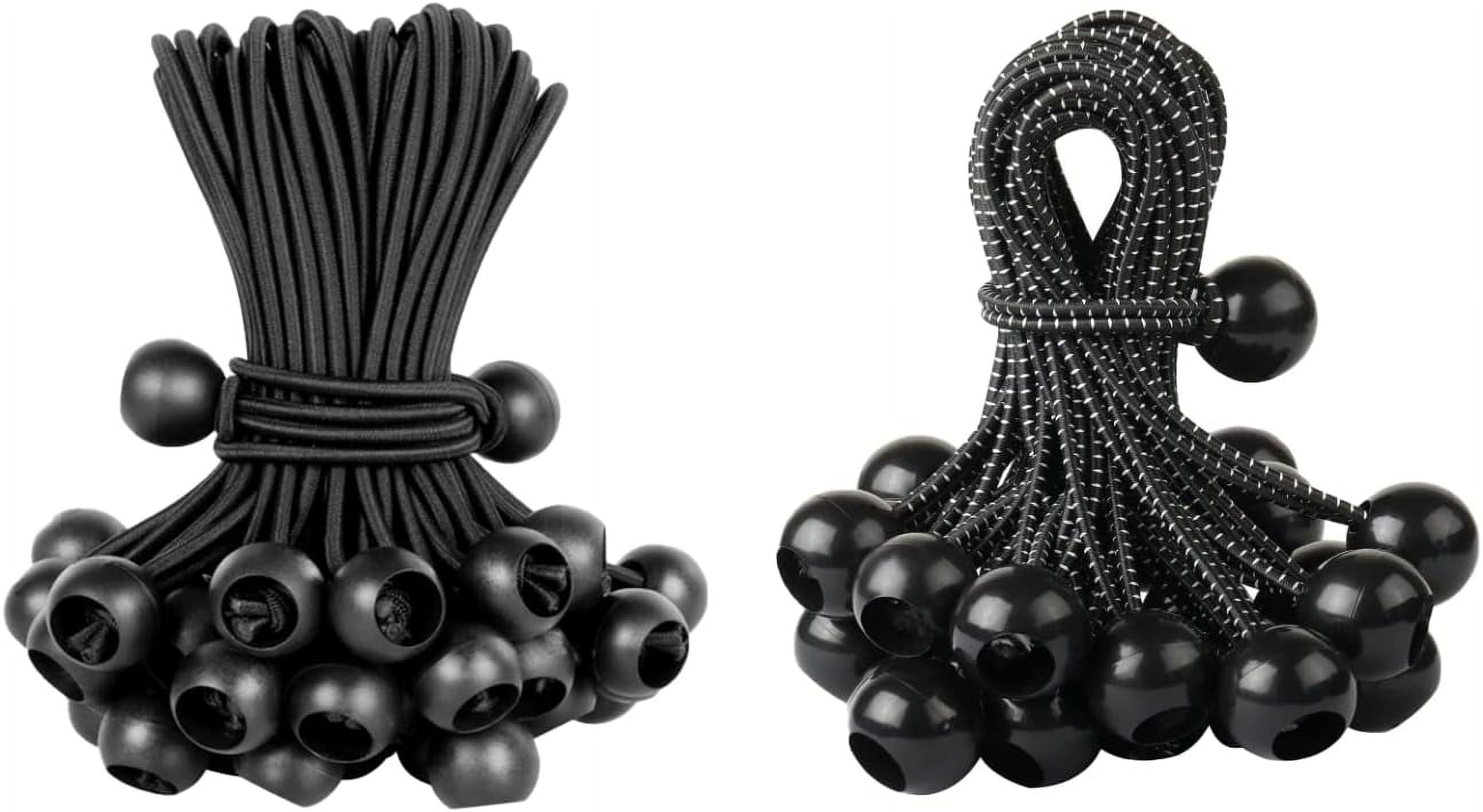 Ball Bungee Cord 6 Inch 60 Pack Heavy Duty Tarp Tie Down, for Camping ...