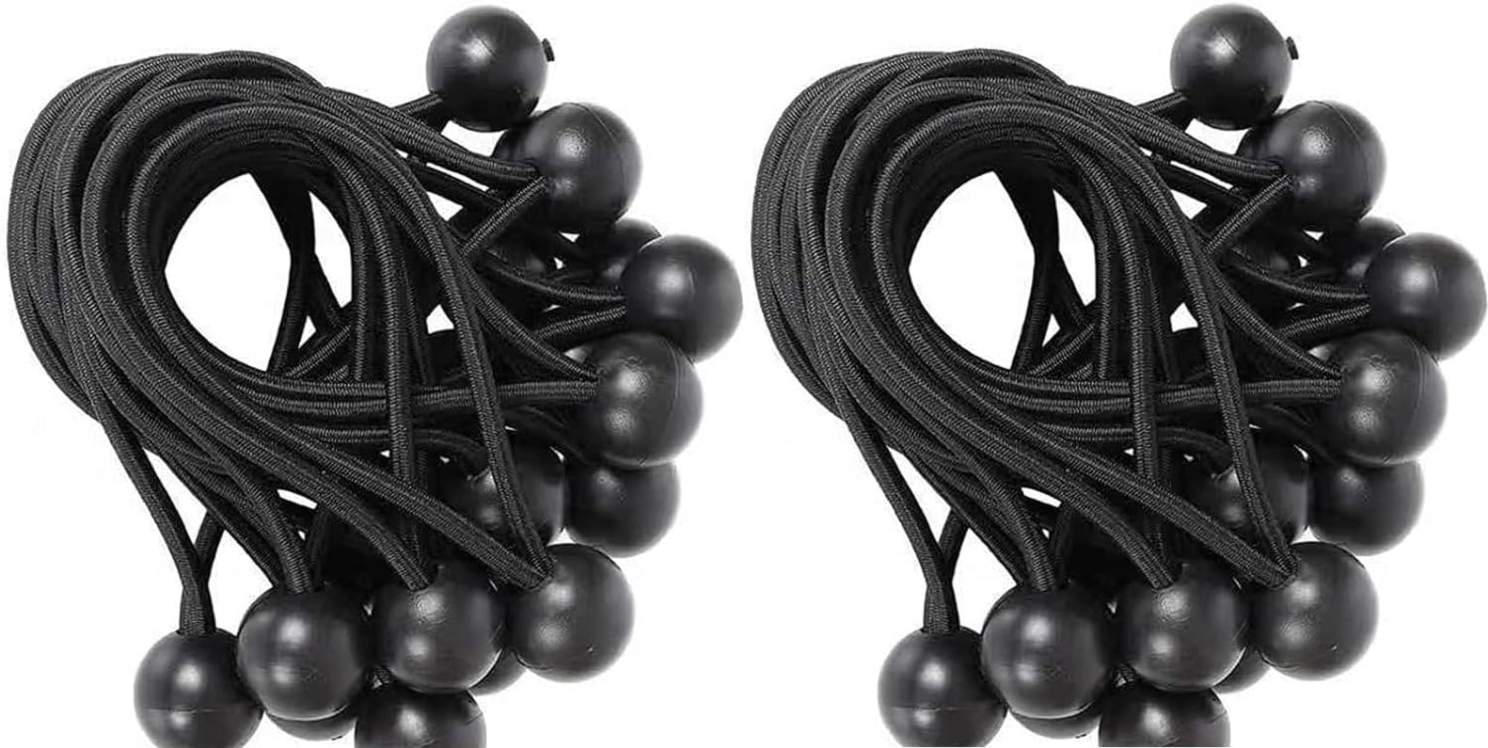 Ball Bungee Cords, 50 PCS for Outdoor Uses: Camping, Shelters, Cargo ...
