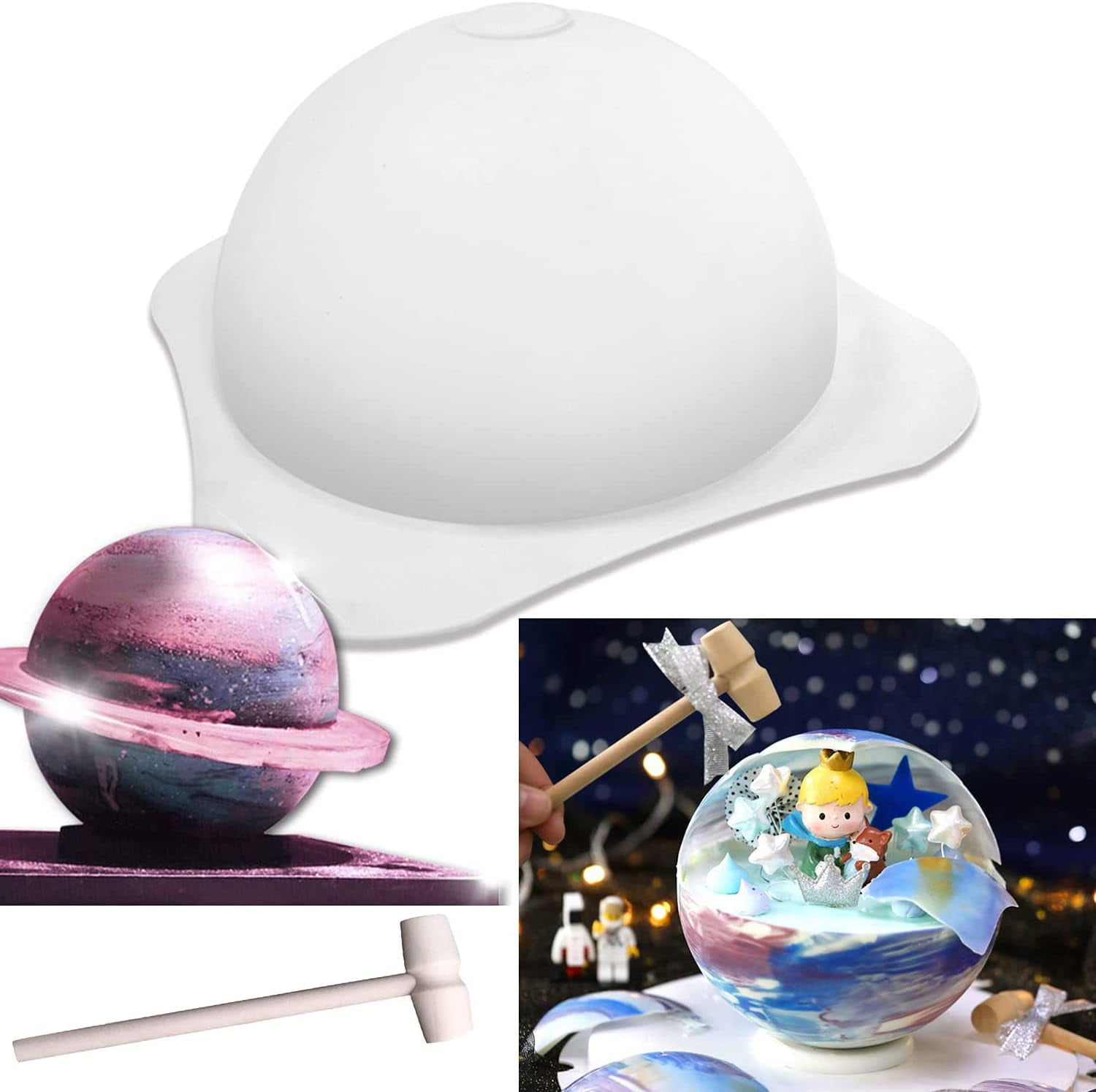 Ball Cake Pan,7 Inch Sphere Cake Pan,Silicone Dome Cake Pan,Cake Pan ...