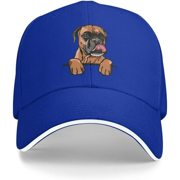 Ball Cap Dog Beach Baseball Cap for Men's Boxer Peeking Dogs Funny Caps ...