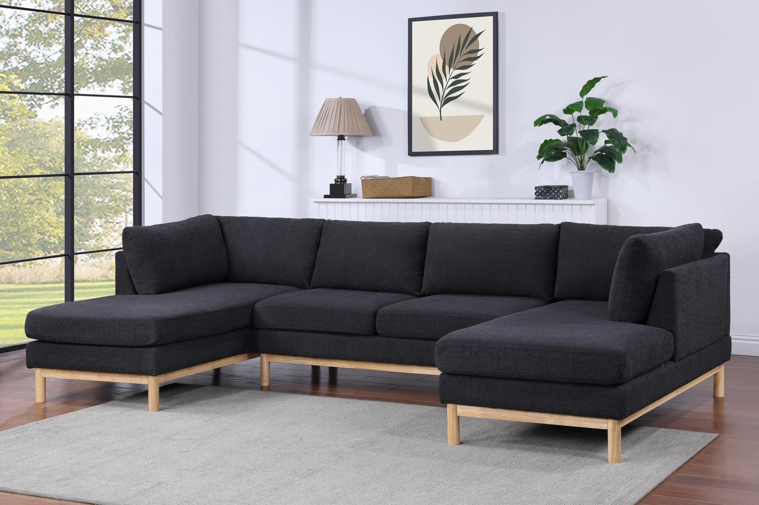 Ball & Cast Sectional Couches for Living Room,124" Modular Sofa with ...