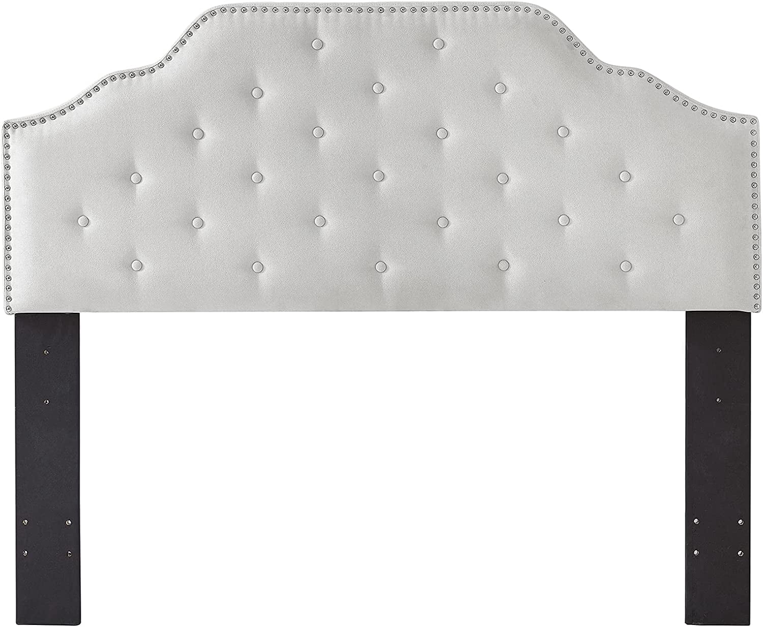 Ball & Cast Upholstered Headboard Tufted Queen Full Size Headboard with ...