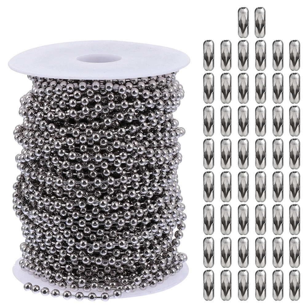 WHAMVOX 1 Set Stainless Steel Ceiling Fan Ball Chain DIY Necklace Chain ...