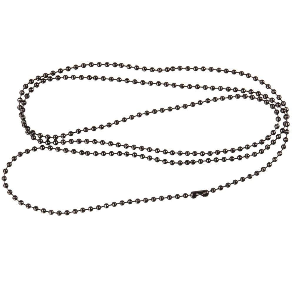 Ball Chain Dog Tag Necklace - 4 and 24 Inches Long - 2.0 or 2.4mm Bead ...