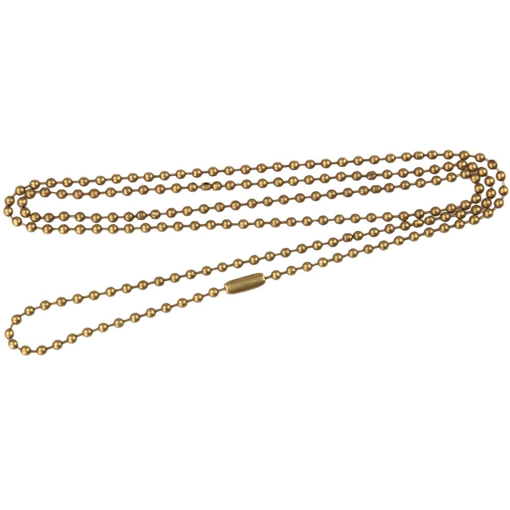 Ball Chain Dog Tag Necklace - 4 and 24 Inches Long - 2.0 or 2.4mm Bead ...