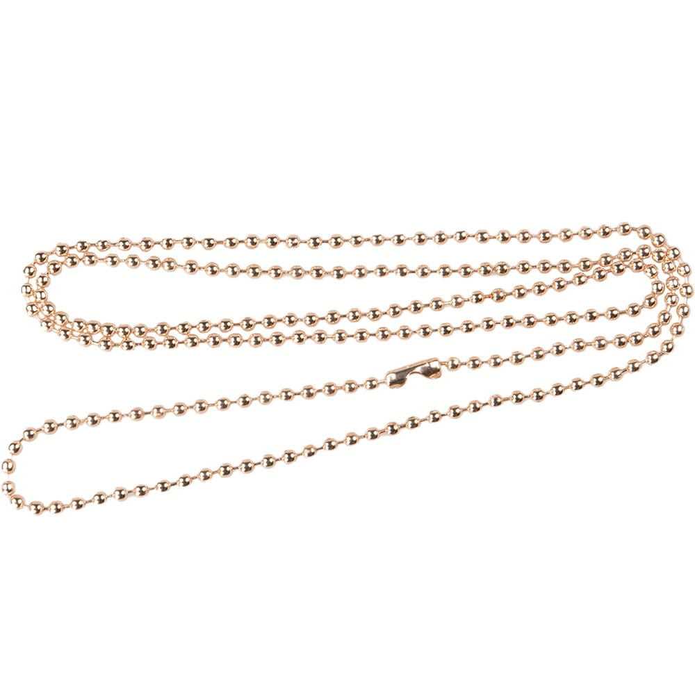 Ball Chain Dog Tag Necklace - 4 and 24 Inches Long - 2.0 or 2.4mm Bead ...