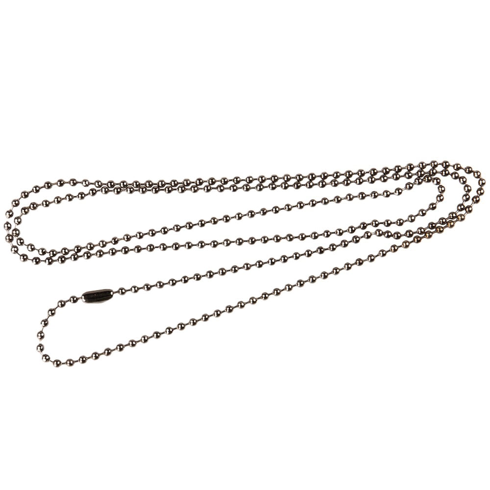 Ball Chain Dog Tag Necklace - 4 and 24 Inches Long - 2.0 or 2.4mm Bead ...