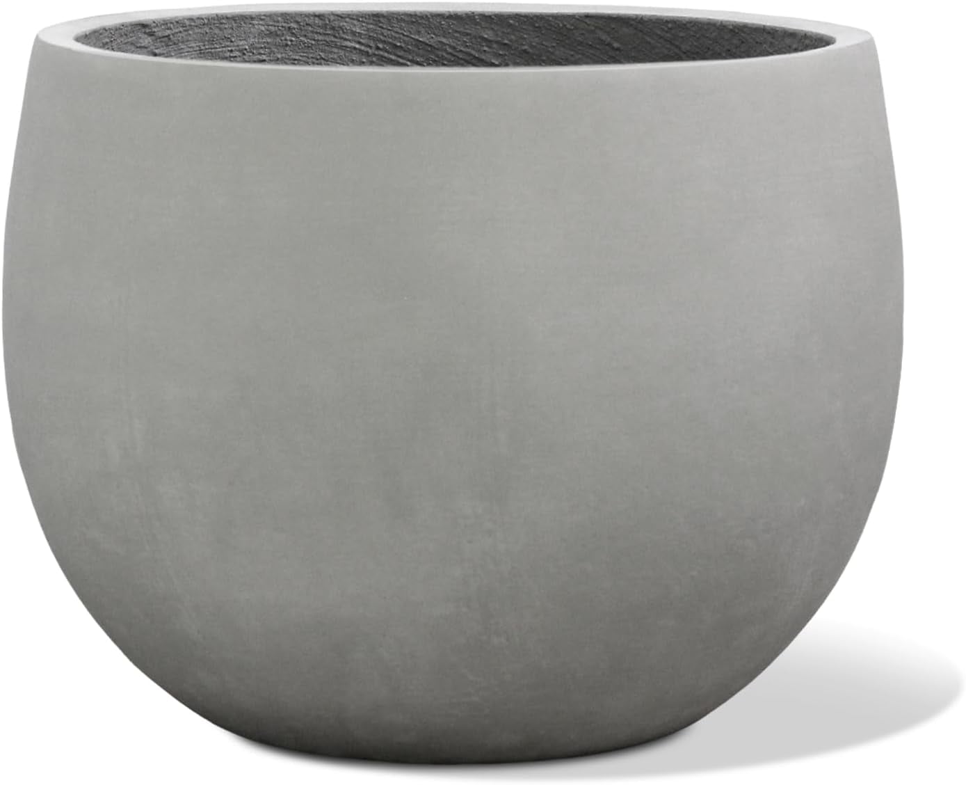Ball Concrete Ball Planter Outdoor Indoor, Large Cement Plant Pots for ...