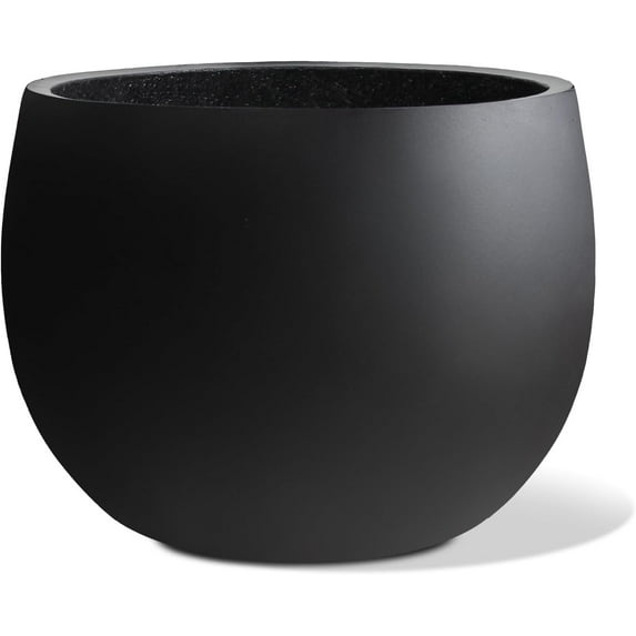 Ball Concrete Planter Outdoor Indoor, Large Tall Cement Plant Pots for ...