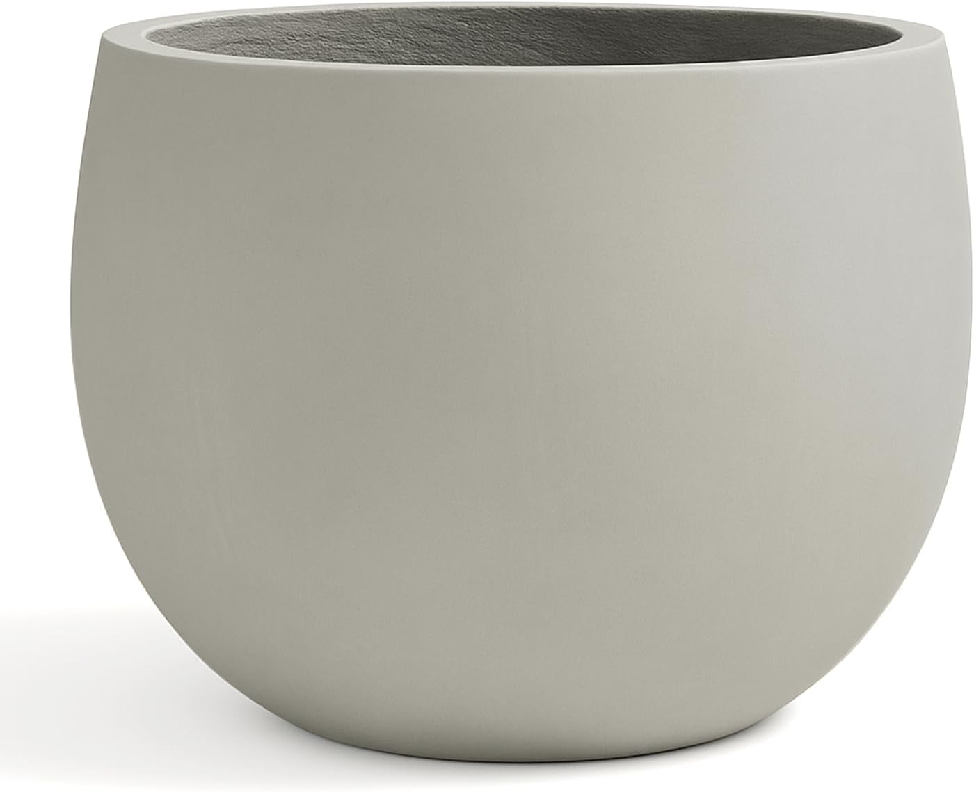 Ball Concrete Planter Outdoor Indoor, Large Tall Cement Plant Pots for ...