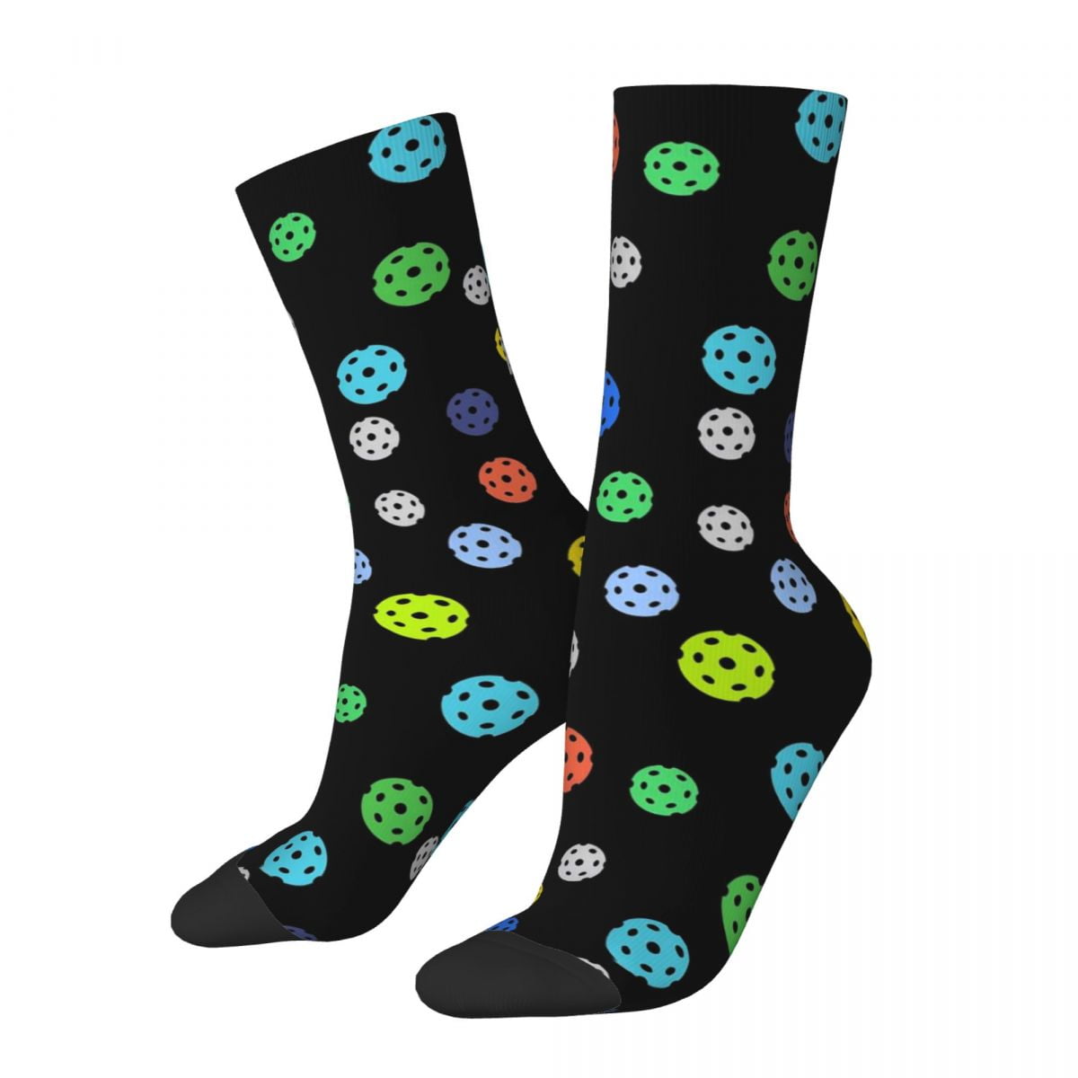 Ball Design Socks Autumn Black and White Soccer Stockings Harajuku ...