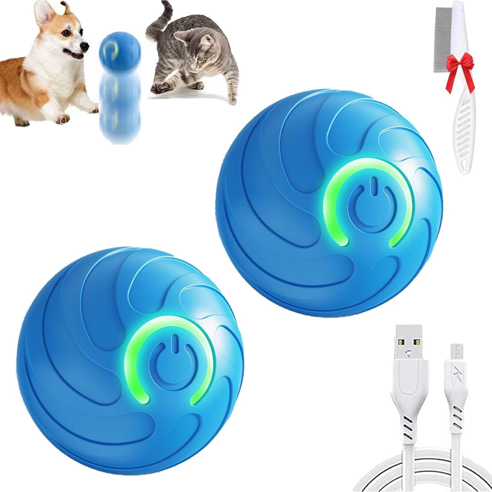 Ball for Dogs, Smart Jumping Ball Dog Toy, Interactive Dog Ball, 2025 ...